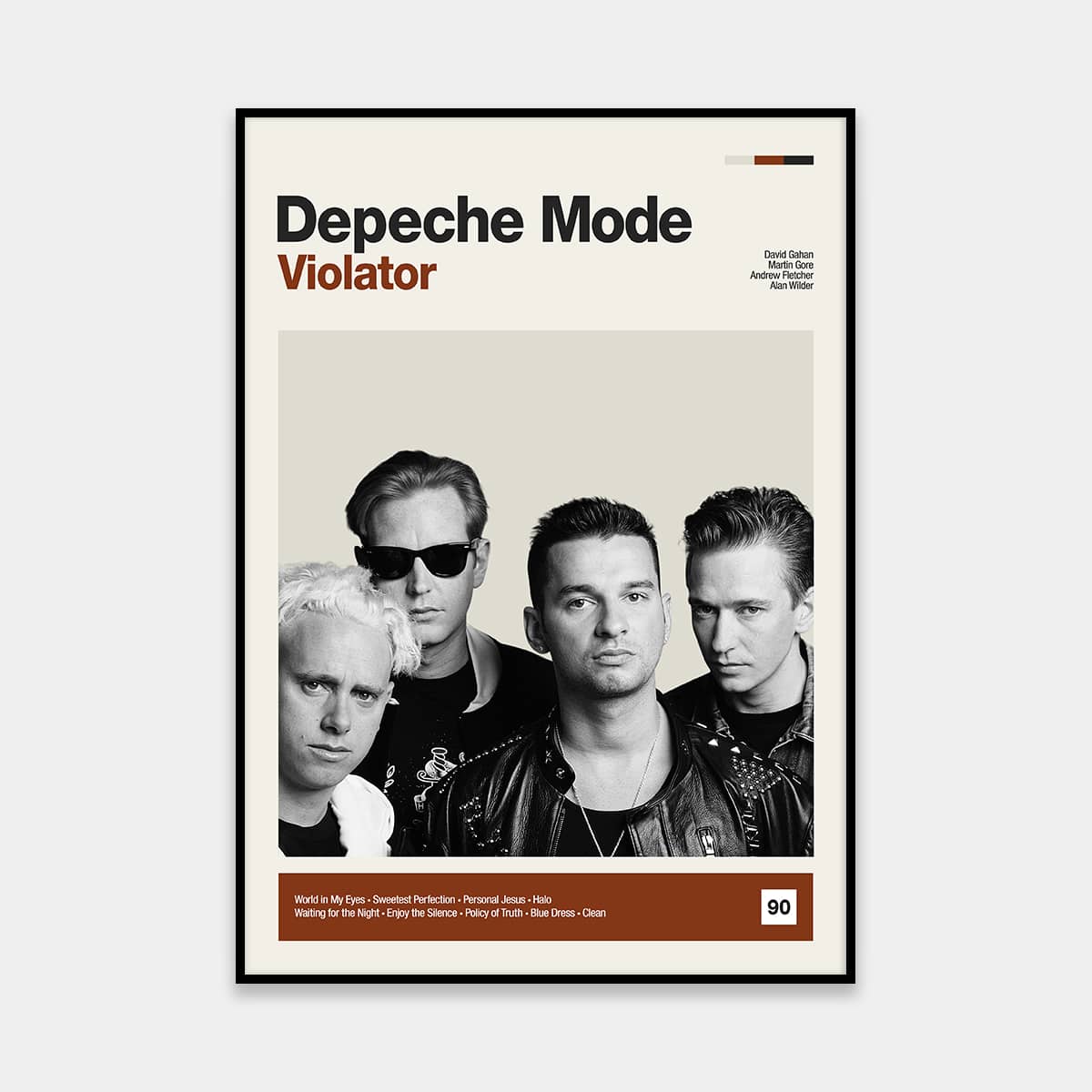 Depeche Mode - Violator | Plan9Studio | Modern Retro Art Prints