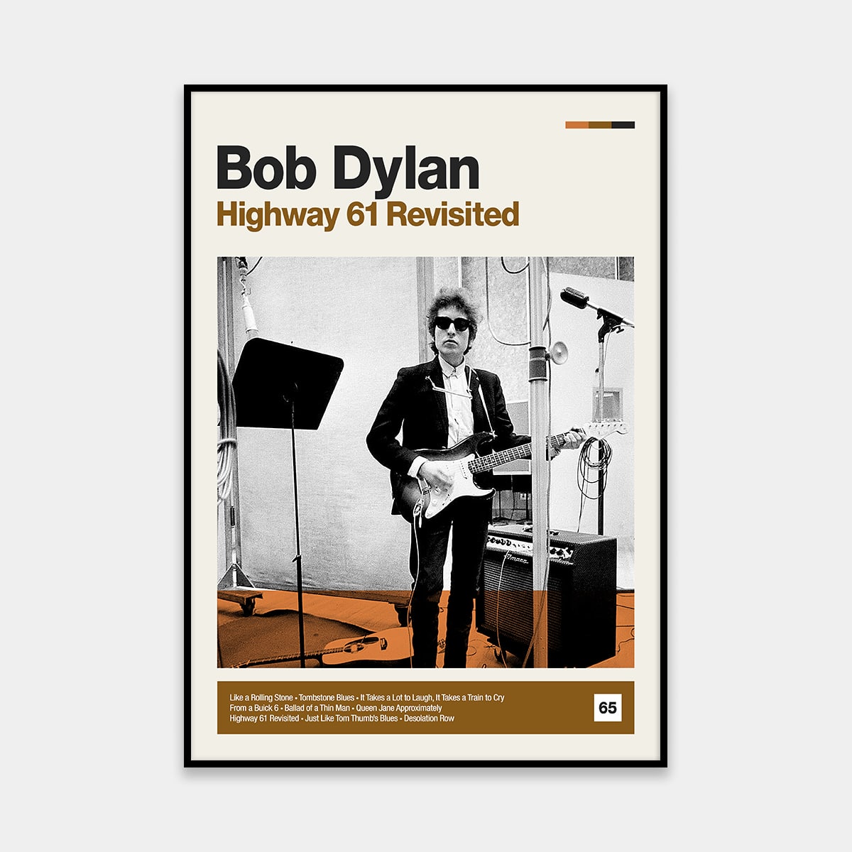 Bob Dylan - Highway 61 Revisited | Plan9Studio | Modern Retro Art Prints