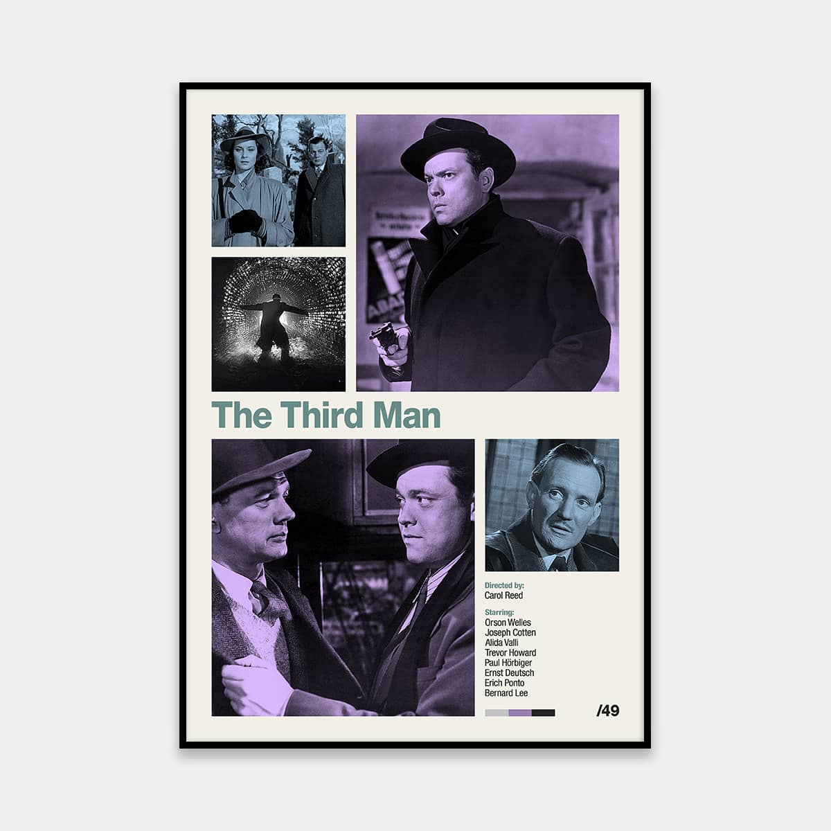 The Third Man | Plan9Studio | Modern Retro Art Prints