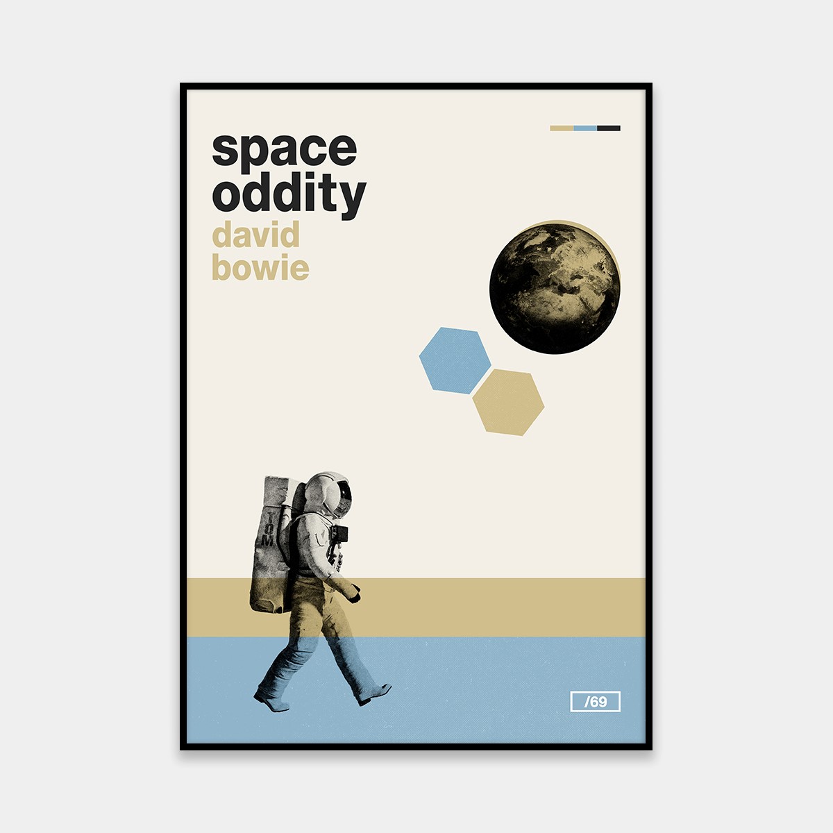 Space Oddity - David Bowie | Plan9Studio | Modern Retro Art Prints